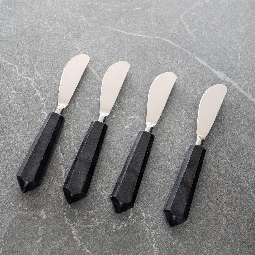 Black Marble Stone Spreaders S/4 – SBG Home & Design