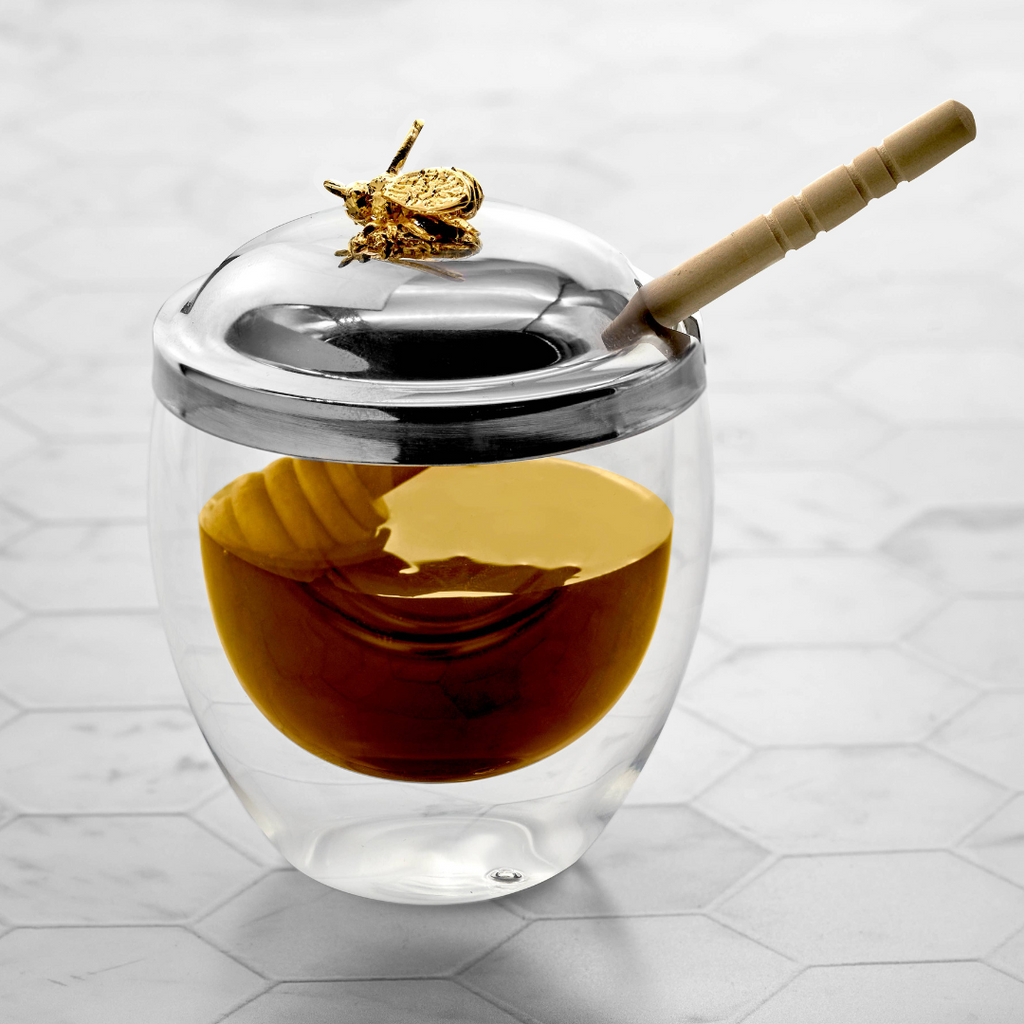 Double Wall Honey Jar - Bee – SBG Home & Design
